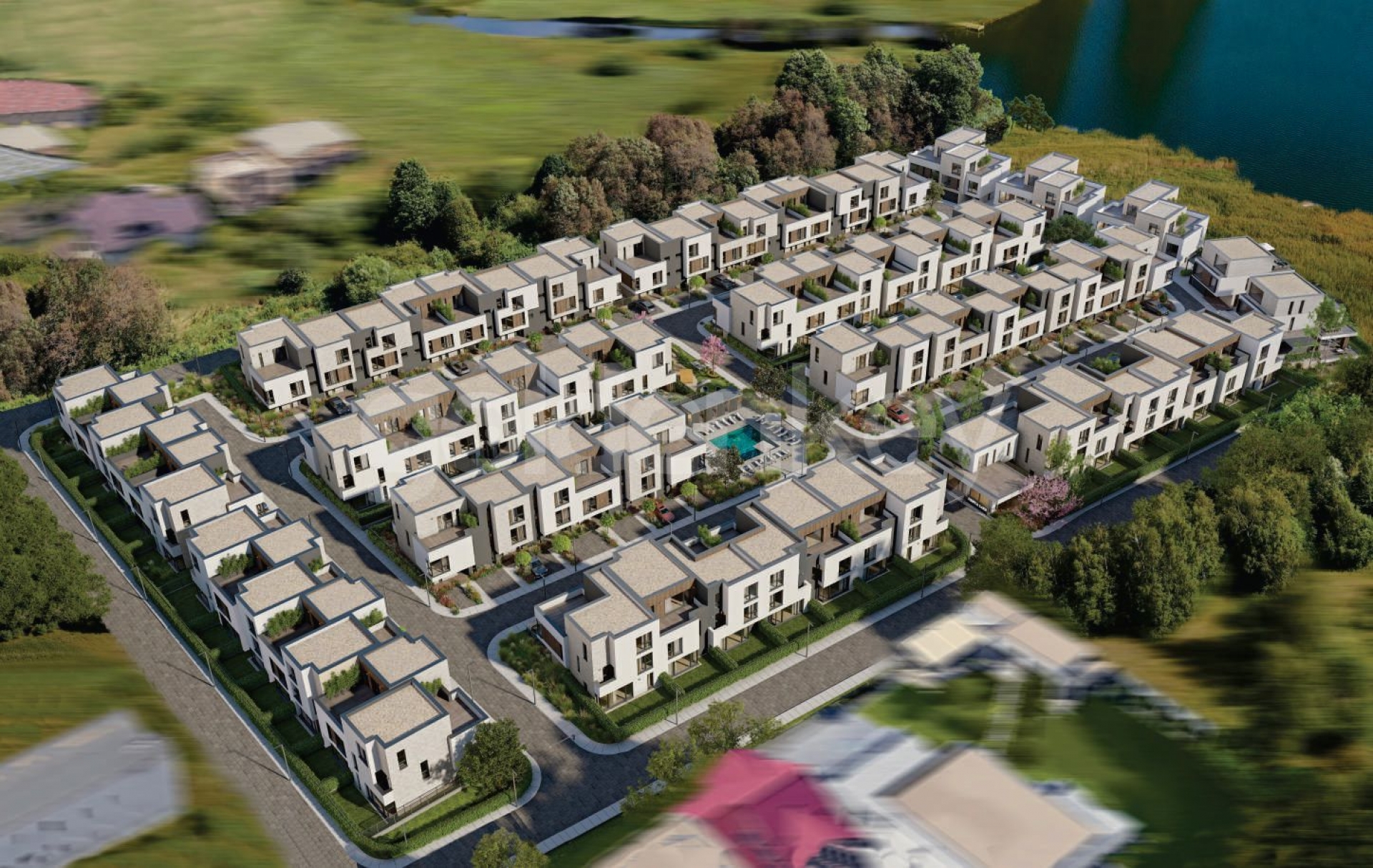 Pipera Vila cu 5 camere in complex cu piscina langa lac | ID:2026803 ...